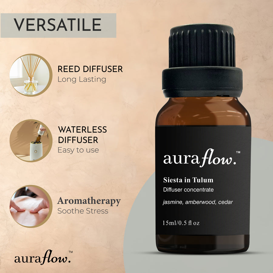 Siesta in Tulum Premium Diffuser Aroma - 15ml – Auraflow
